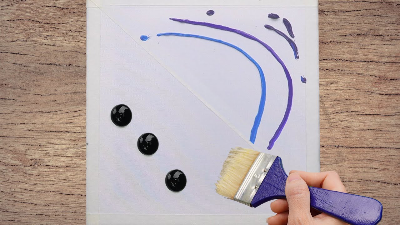 How To Draw Black Trees ||Acrylic || Painting Techniques #74 - YouTube