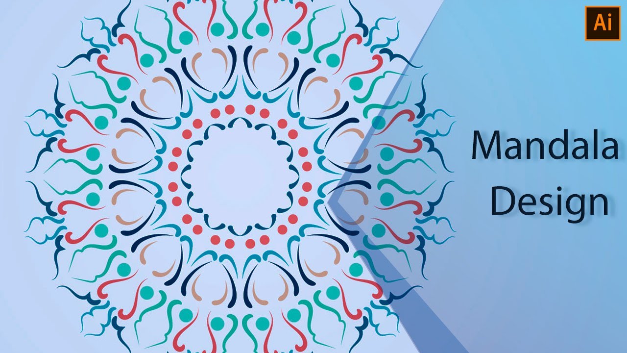 How To Create simple Mandala Design Adobe Illustrator Tutorial - YouTube