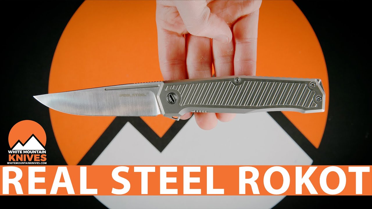 Real Steel Rokot Premium Folding Knife - Quick Look - YouTube