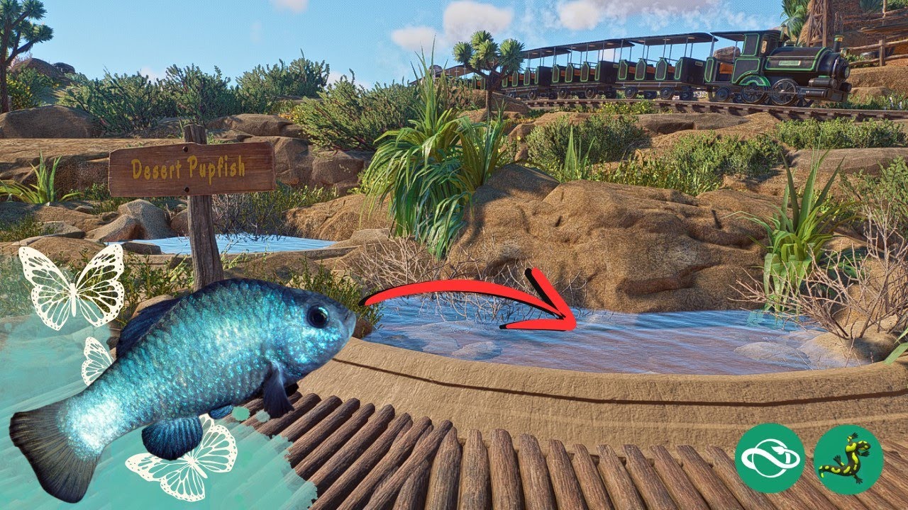 Adding Butterflies & Fish(?) to my Desert Zoo 🦋 Planet Zoo - YouTube