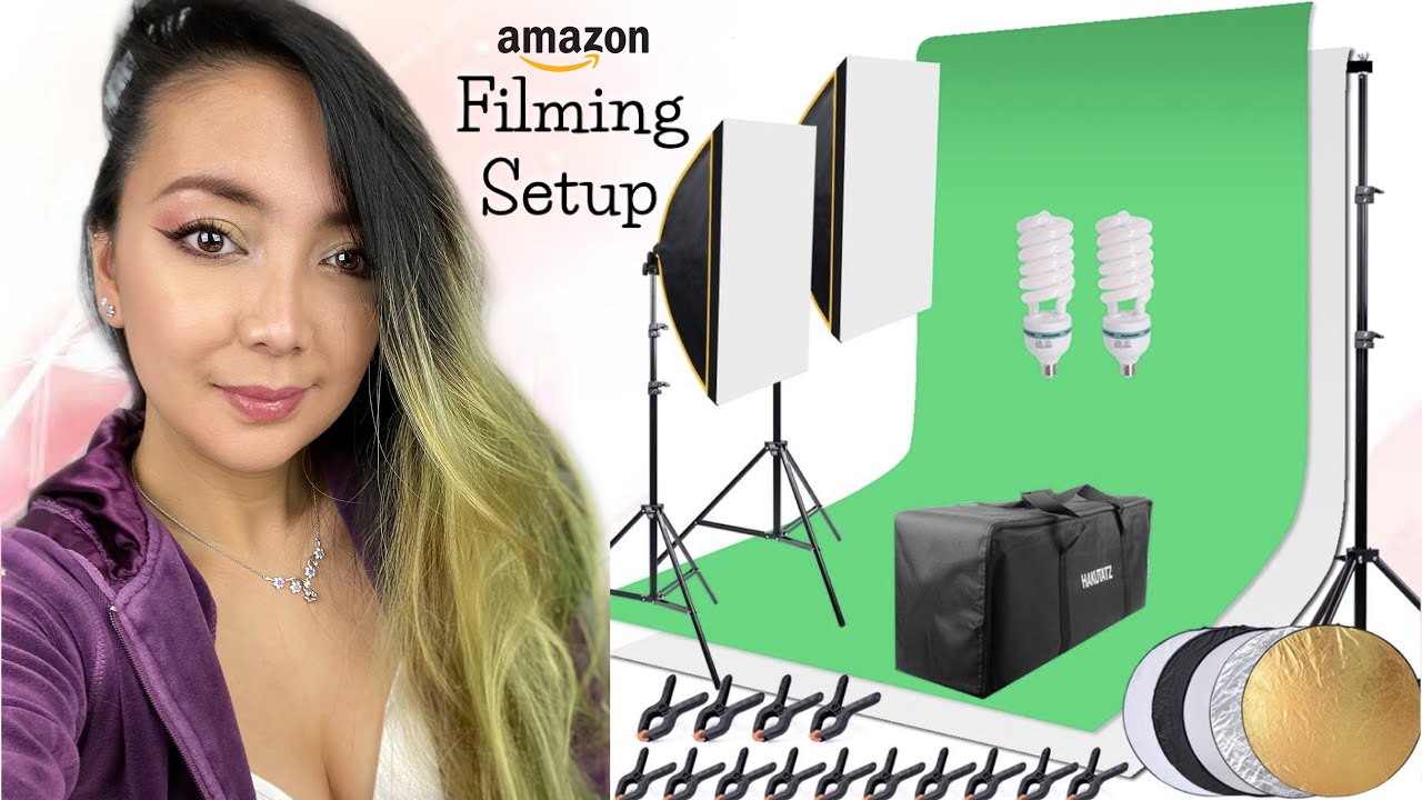 Unboxing & Set Up of Youtube Filming Studio Equipments from Amazon ...