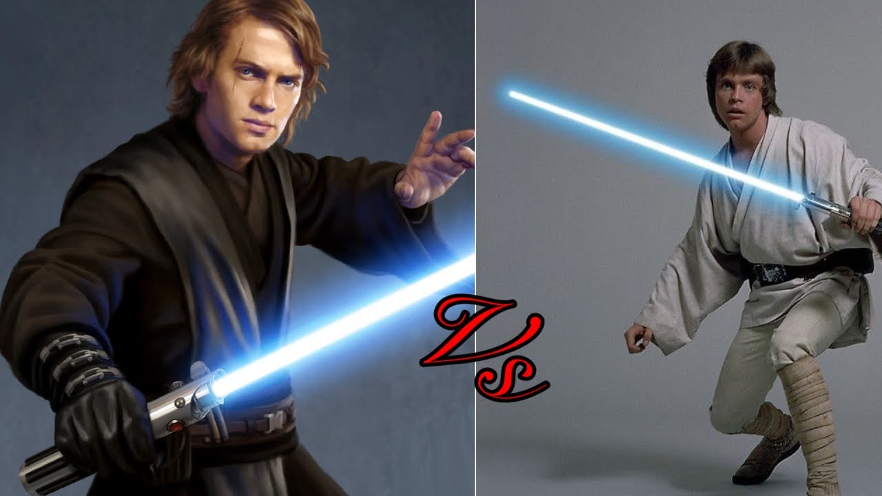 Anakin Skywalker vs Luke Skywalker - YouTube