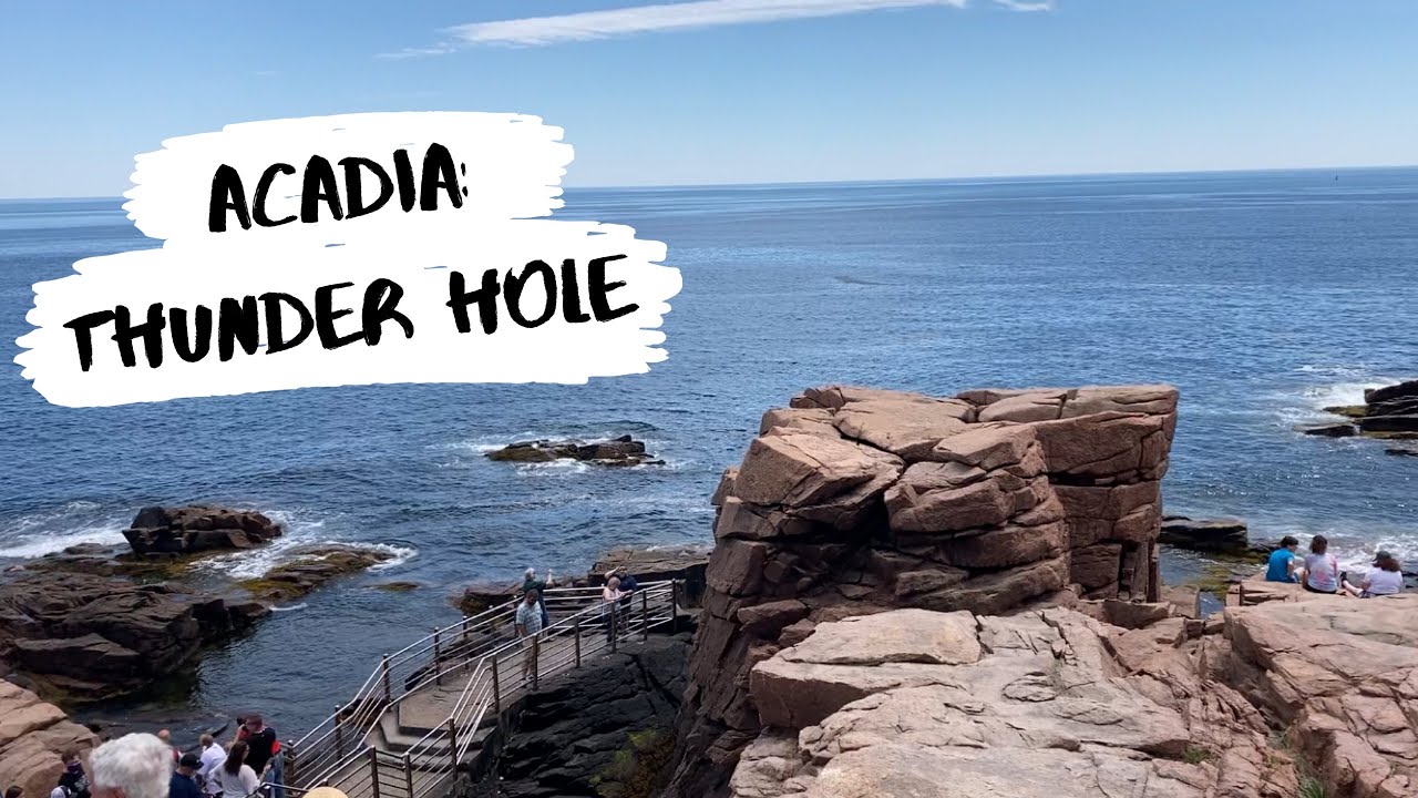 Acadia Gems: Thunder Hole and Ocean Swimming - YouTube