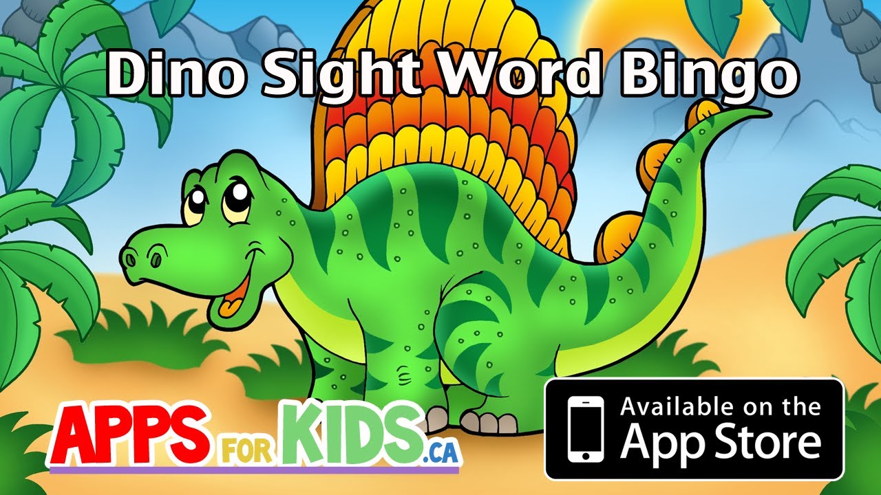 Dino Sight Word Bingo - YouTube