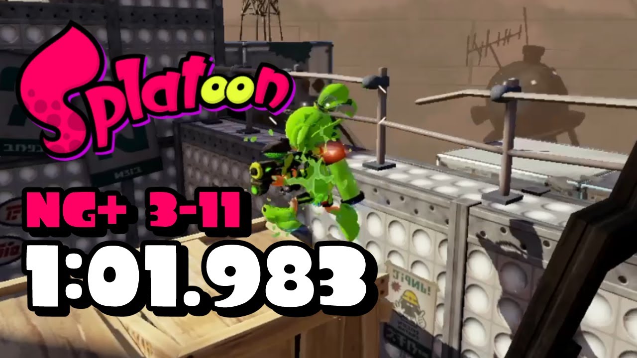 Splatoon NG+ 3-12 Flooder Junkyard in 1:01.983 - YouTube