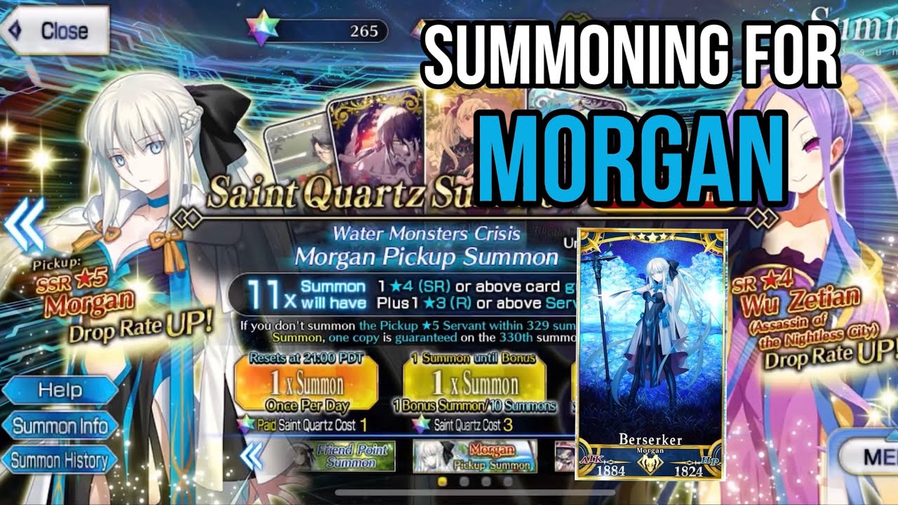 [FGO] Summoning For Morgan on The Morgan Pickup Summon Banner | Fate ...