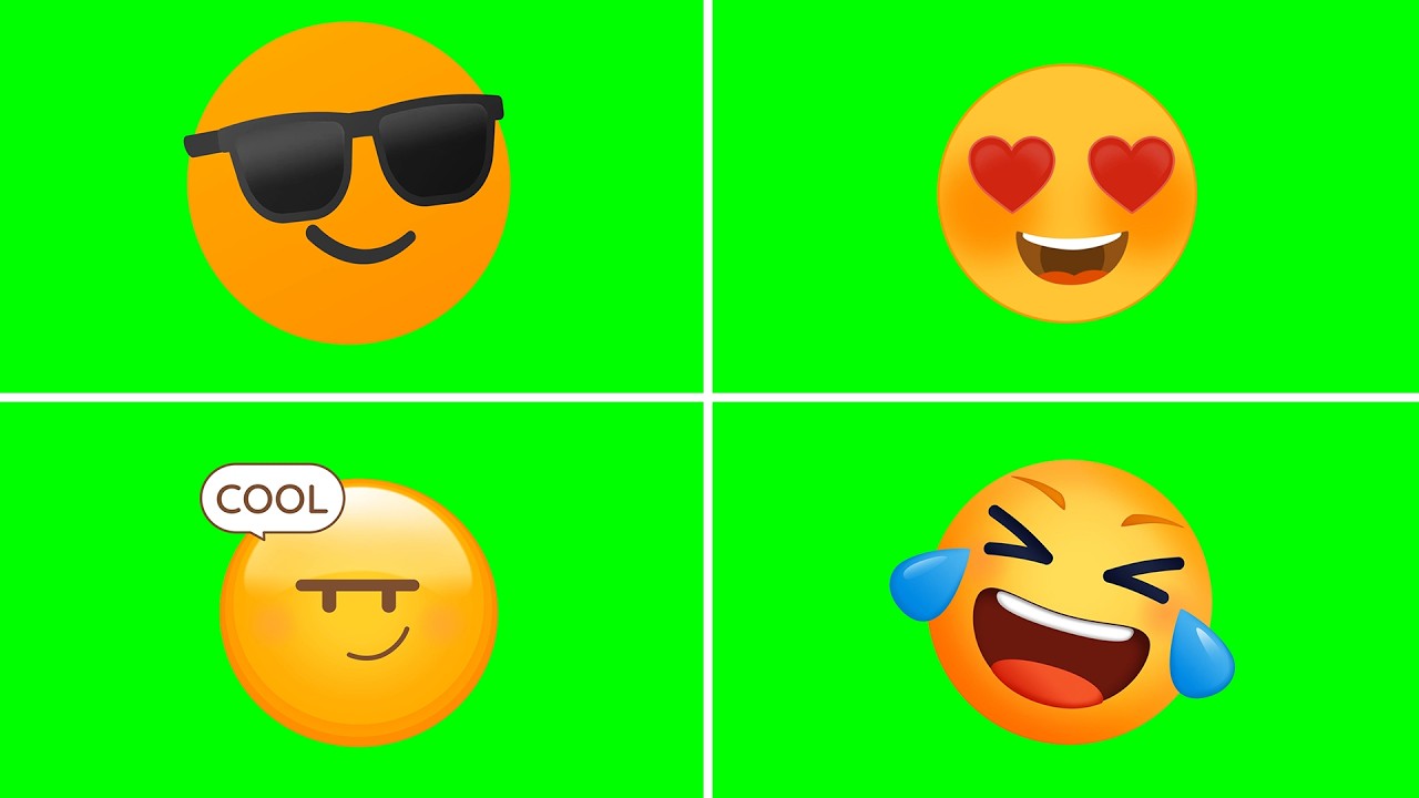 emoji green screen - YouTube