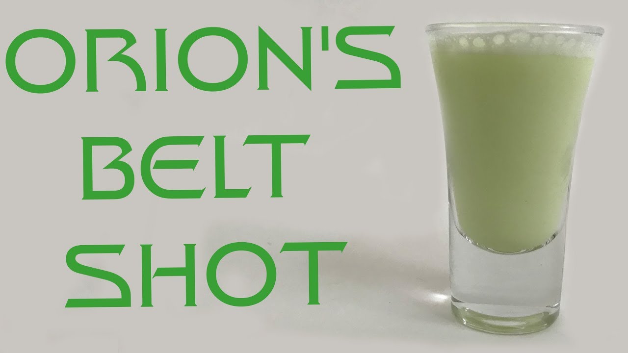 Orion's Belt Shot - Cocktail Tutorial - YouTube