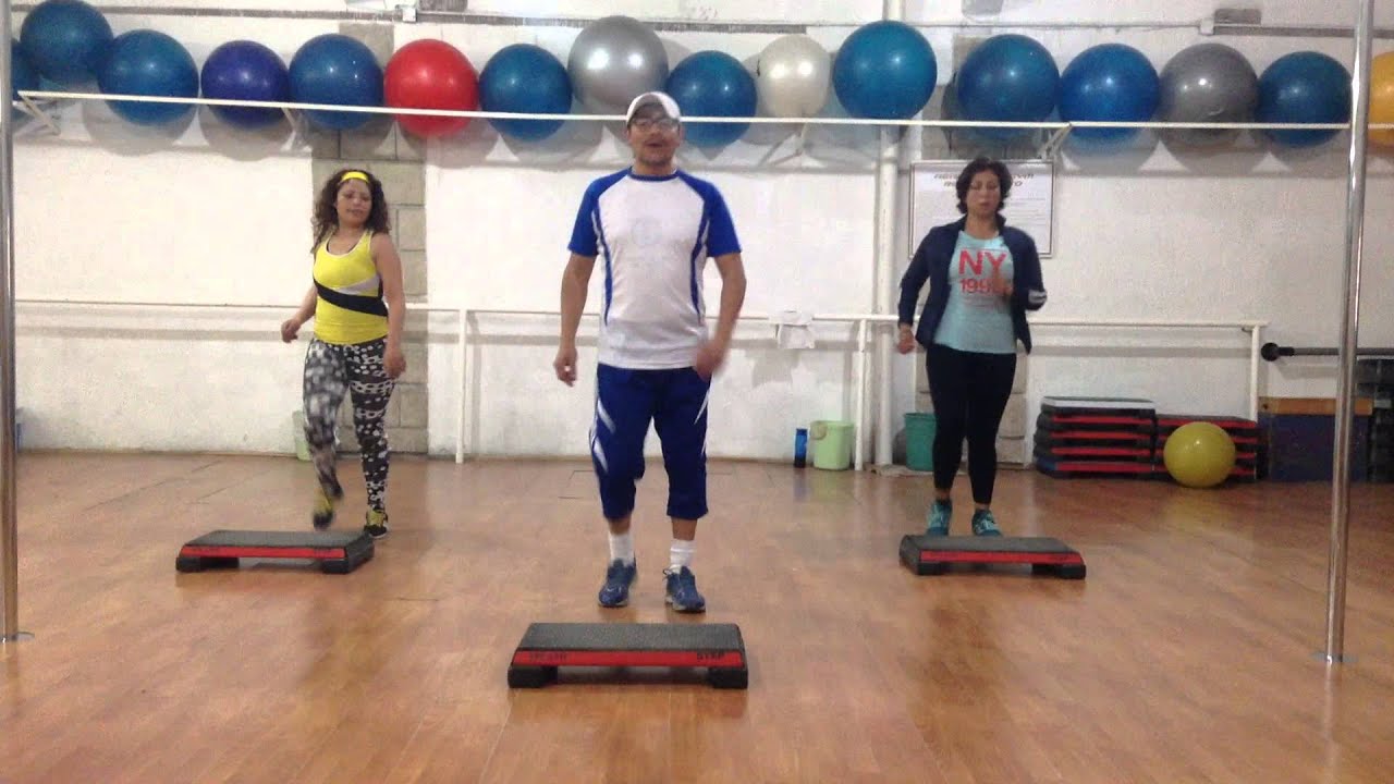 pasos básicos de step HORCAJADA - YouTube
