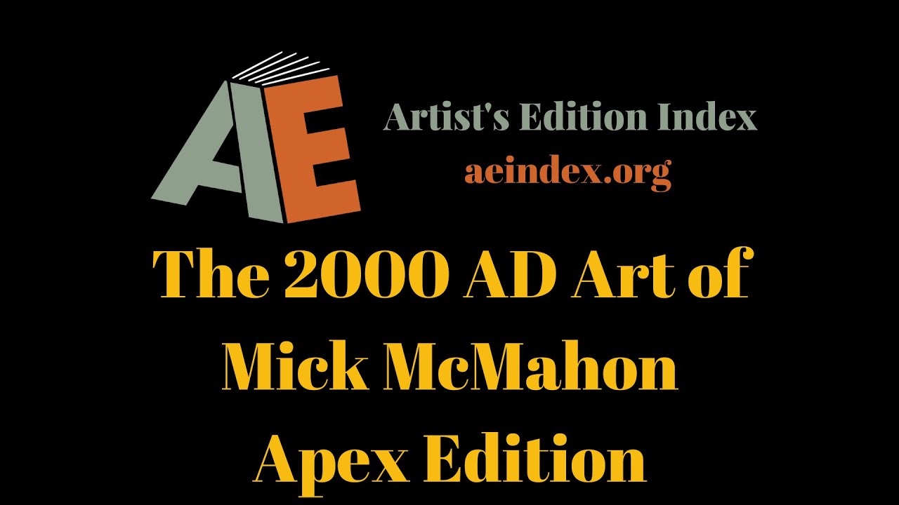 The 2000 AD Art of Mick McMahon Apex Edition (flip through) - YouTube