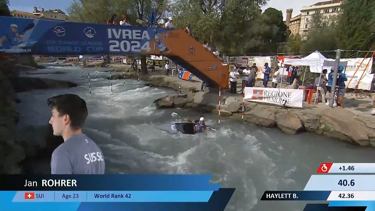 Jan Rohrer / Kayak Semi-Final / 2024 ICF Canoe Slalom World Cup Ivrea ...