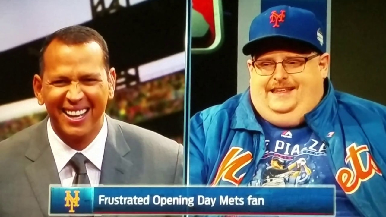 Frank the Mets fan with Arod on FS1 - YouTube