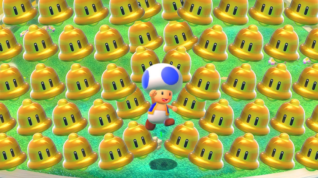 Can Toad collect 999 Super Bells in Super Mario 3D World? - YouTube
