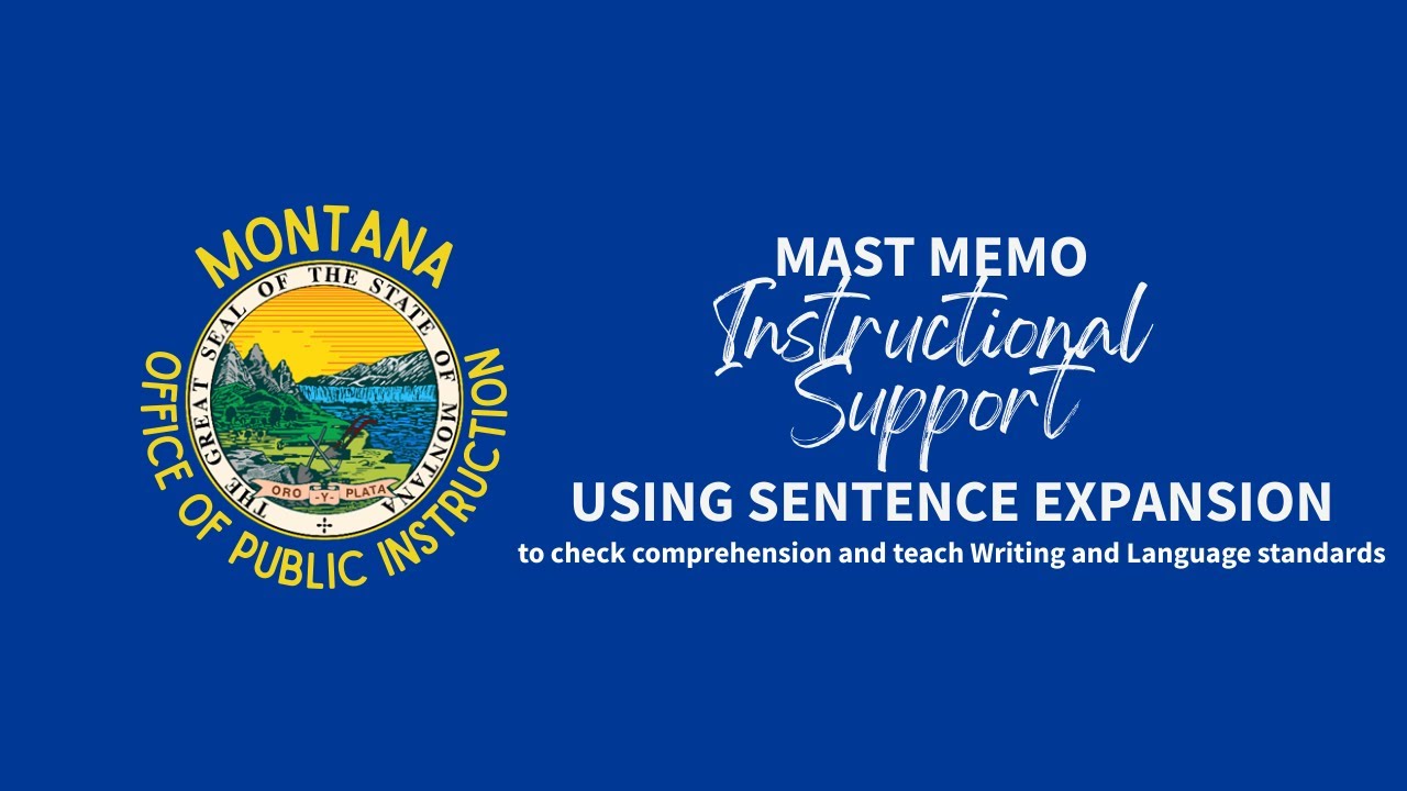 MAST Memo October 2025 ELA - Using Sentence Expansion - YouTube