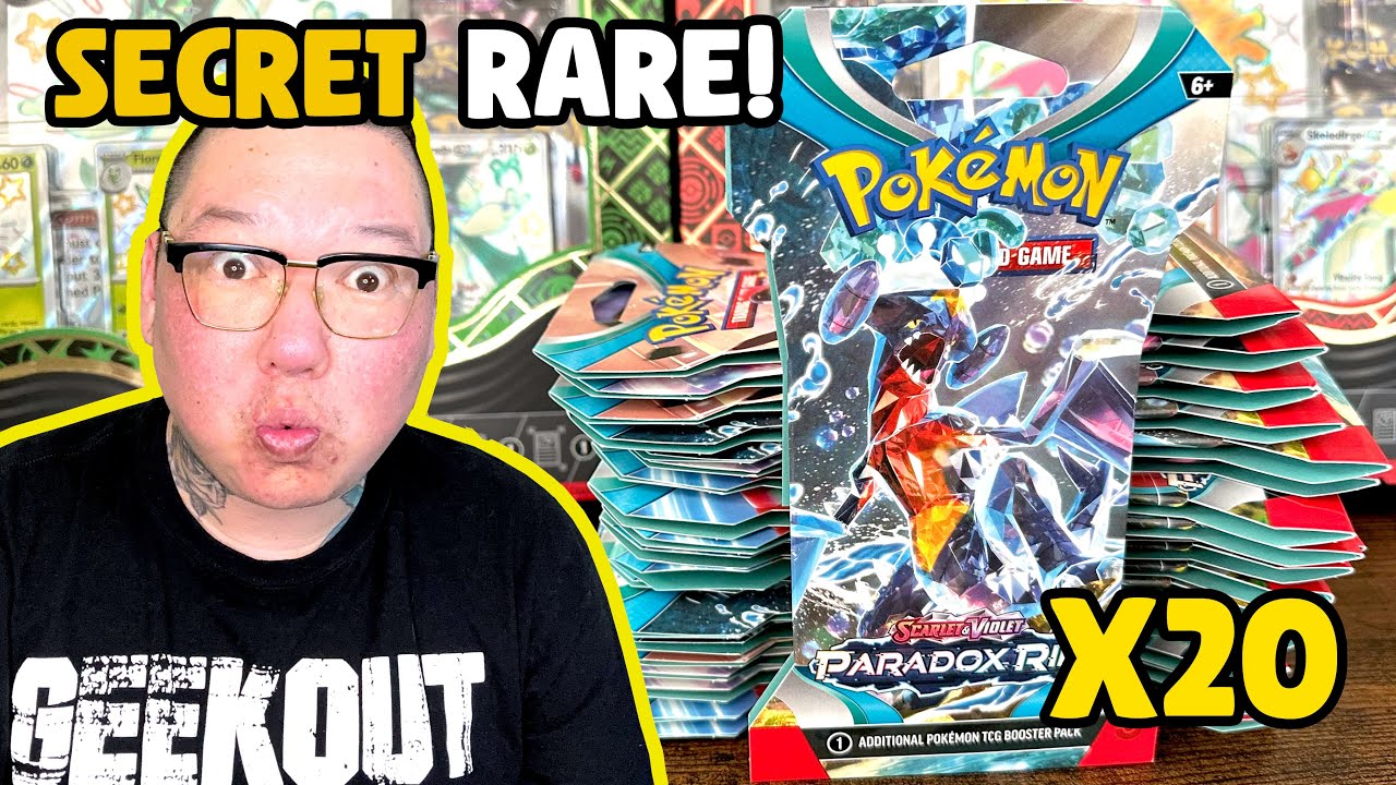 SECRET RARE!!! X20 Paradox Rift Pokemon Booster Pack EPIC HIT RATE ...