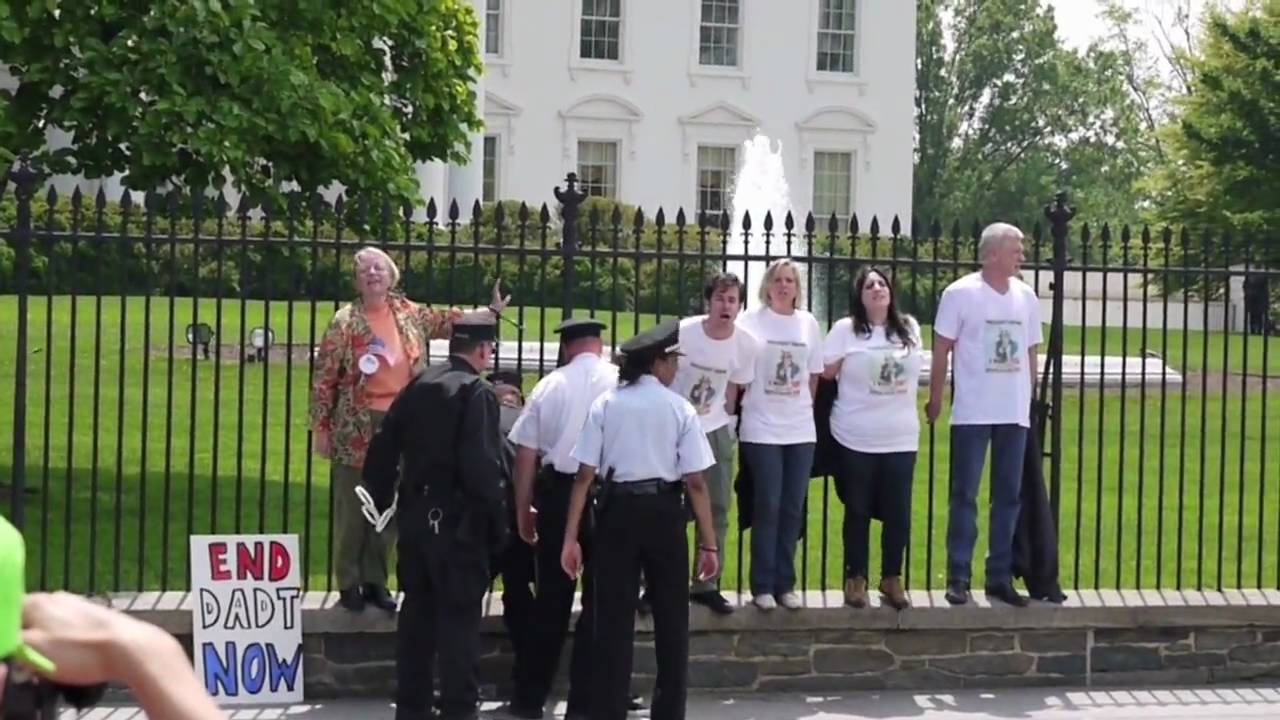 DADT White House Protest - May 2, 2010 - YouTube