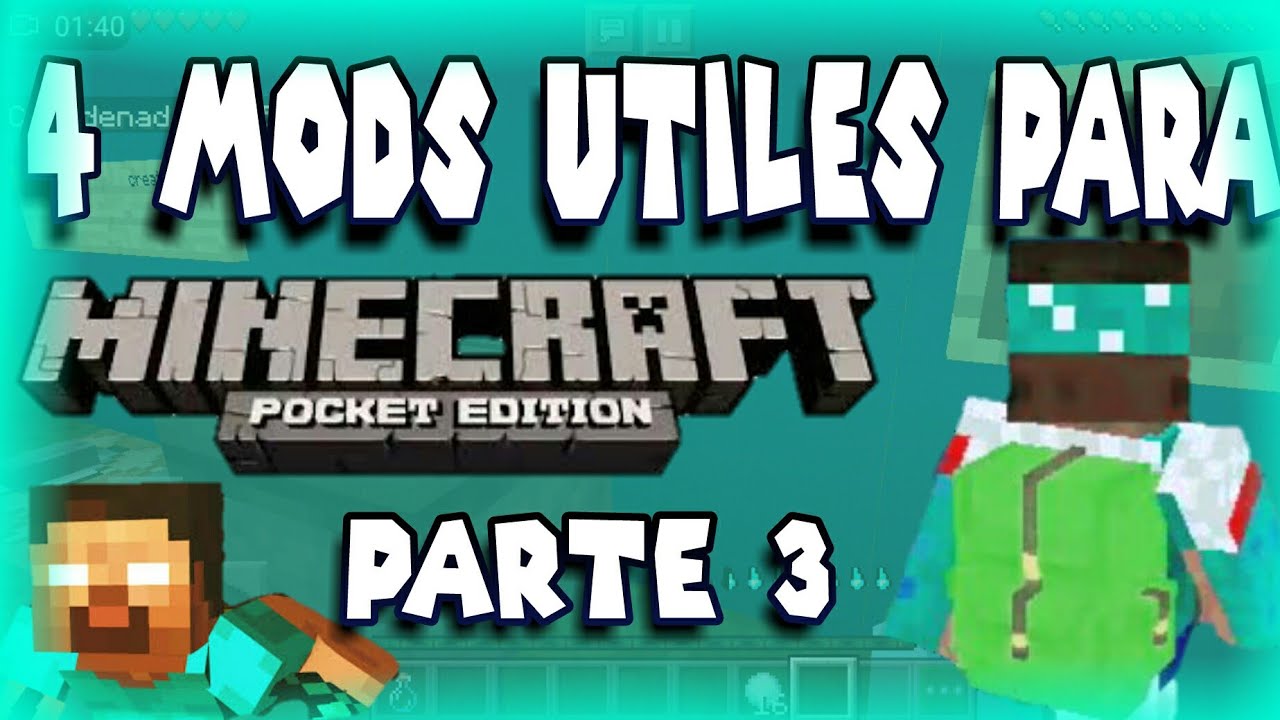 👉Top 4 mods para minecraft pe 2020 para survival 👈 - YouTube