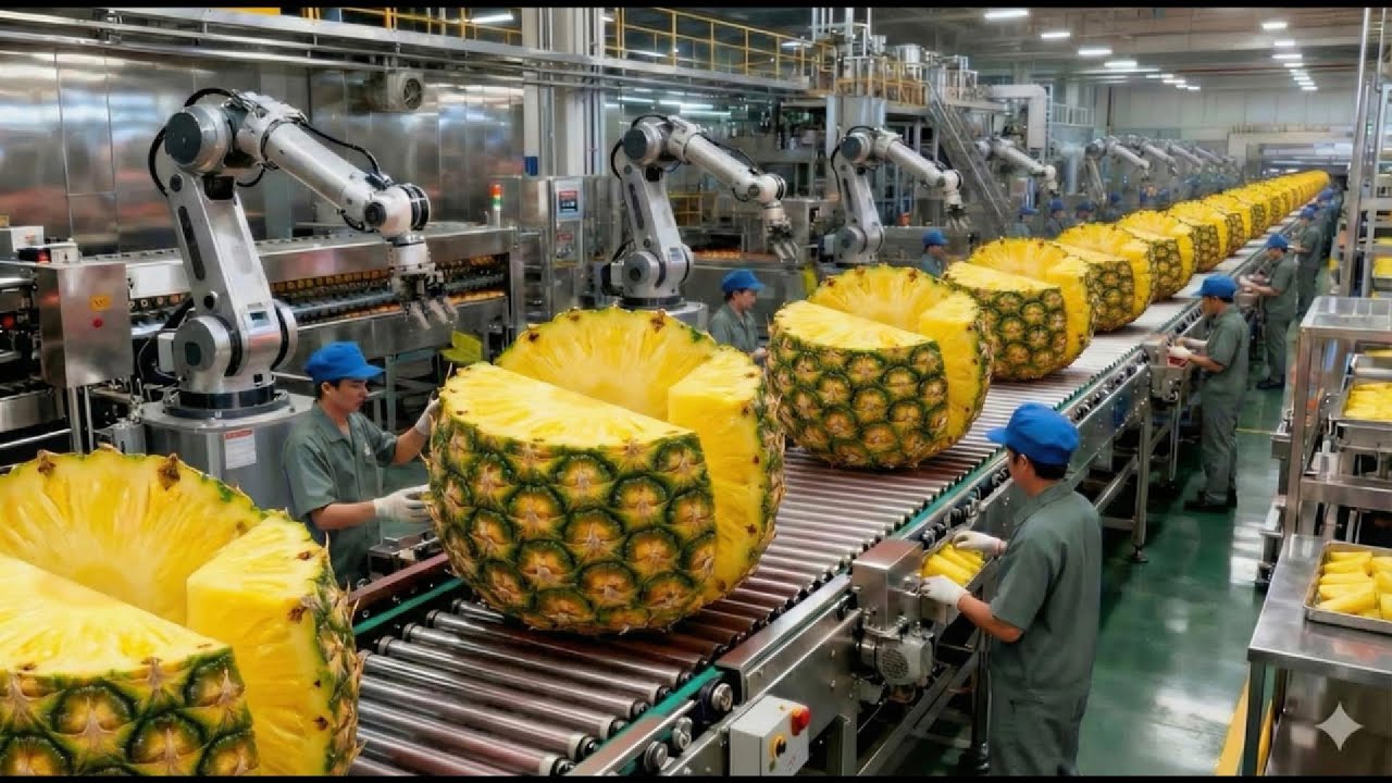 STOP Buying Canned Pineapples Until You See How They're Made - YouTube