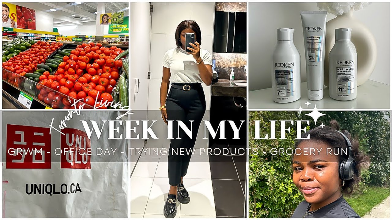 Canada Living #9 - GRWM for work+ Relaxed my hair after 4 months ...