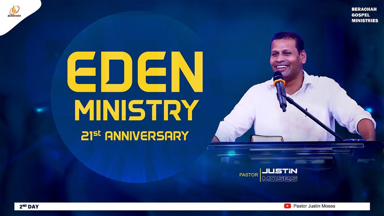 🔴 LIVE NOW - Eden Ministries | Convention 2nd Day | Pas.Justin Moses ...