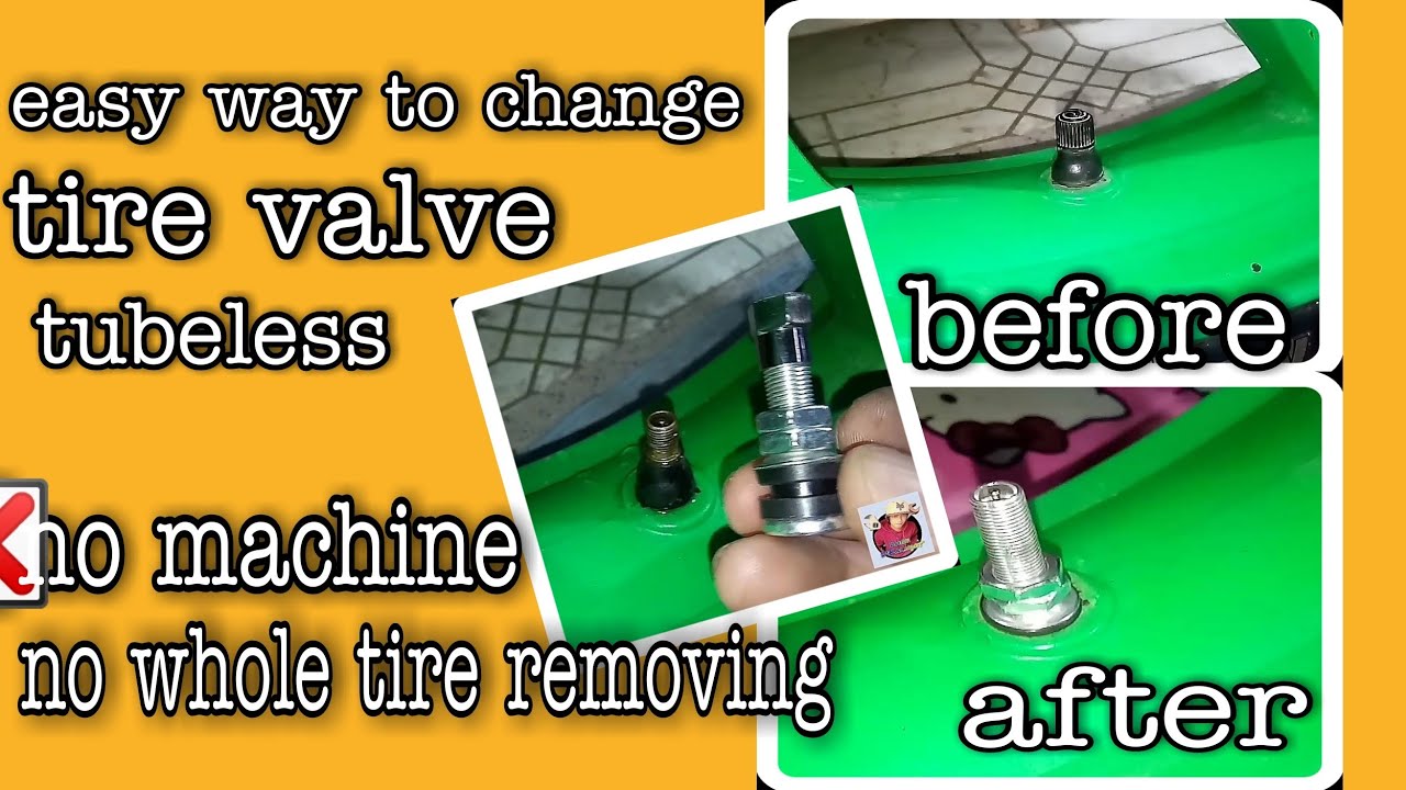 Paano mag palit ng TIRE VALVE o PITO sa TUBELESS na gulong? easy ...