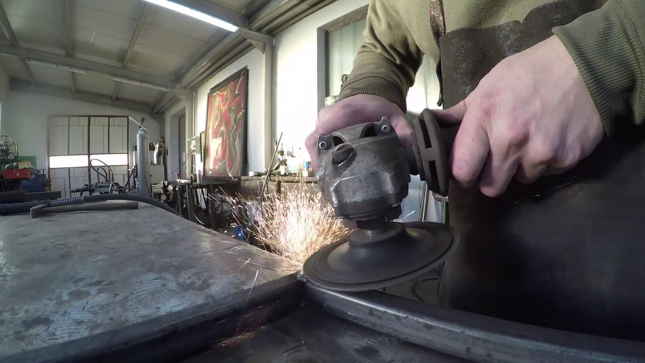 HOW TO MAKE A TABLE: steel frame and ceramic plate - YouTube