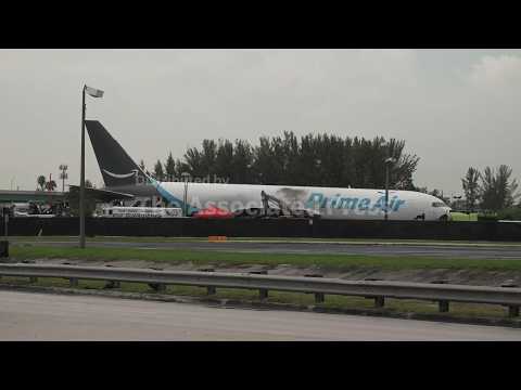 Cockpit voice recordings being analysed after Miami Amazon plane crash