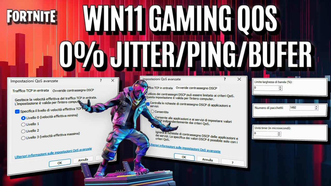 WINDOWS QUALITY OF SERVICE SENZA GAMING ROUTER 0%PING JITTER BUFFERBLOAT GUIDA FPS COACHING ...