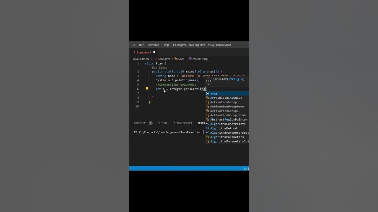 Java Command Line Arguments Question Runtime Arguments Javaprogramming Learncodewithfun