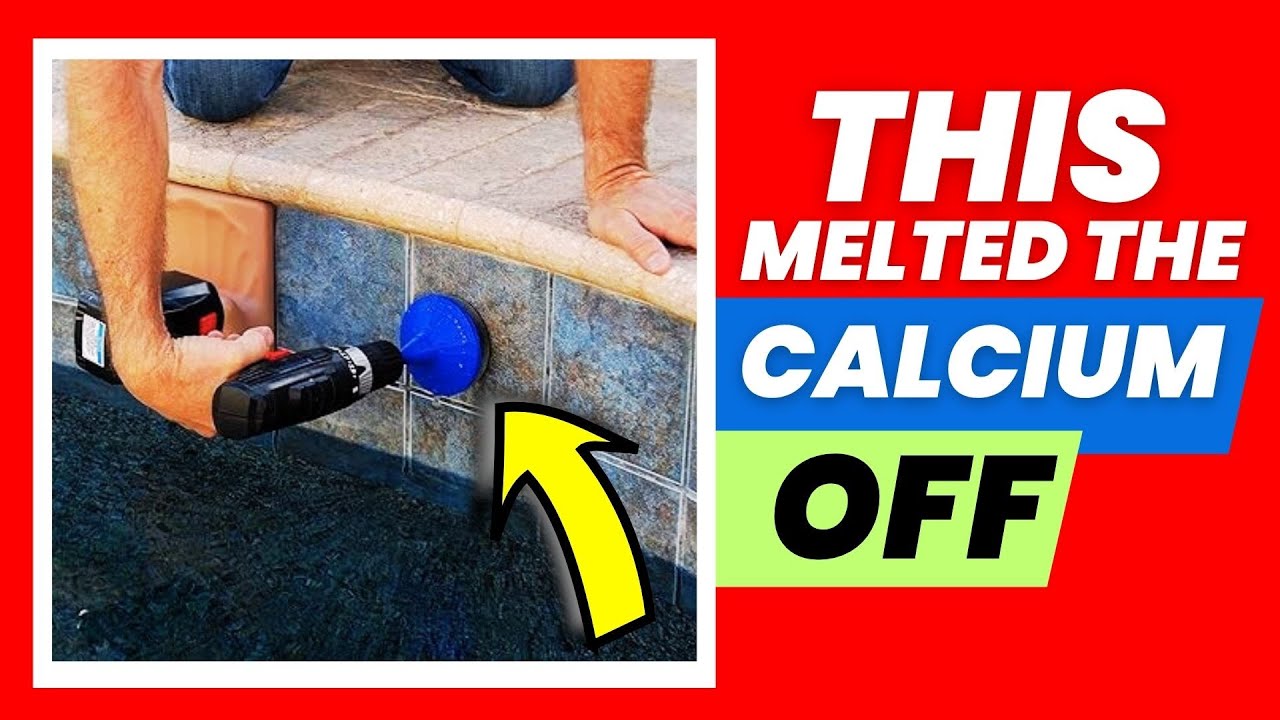 How to Remove Calcium From Pool Tiles Easily 💥 Pool Tile Looks New ...