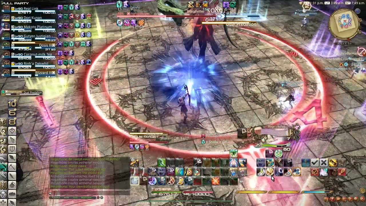 FFXIV Endwalker - P6S Cachexia I Sample - YouTube