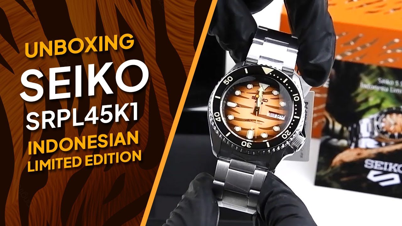 SEIKO SPESIAL HARIMAU SUMATERA ! Seiko 5 Sports SRPL45K1 SRPL45 ...