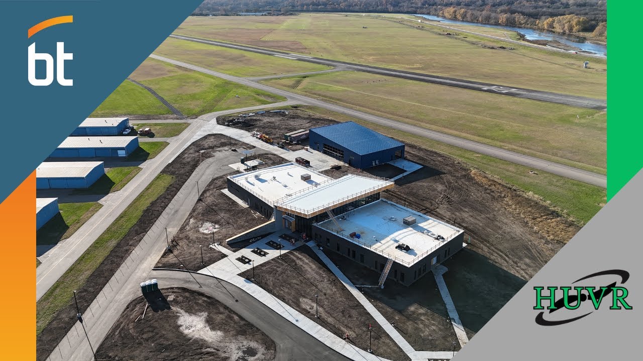Butler Tech Aviation Center Construction Flyaround 11/13/25 - YouTube
