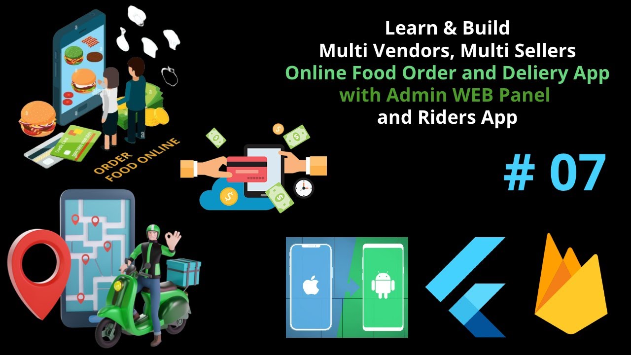 Flutter iOS Android FoodPanda Clone App with Admin WEB Panel & Online ...