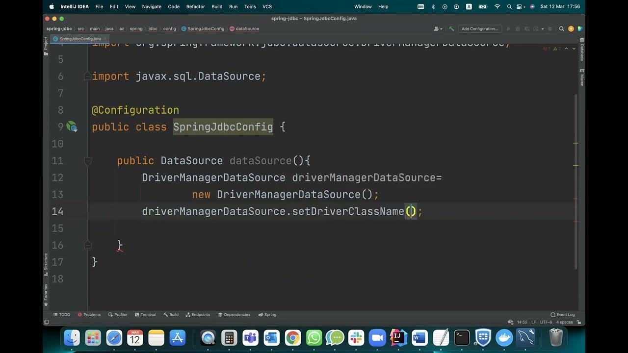 Spring tutorial 5 | JDBC implementation | JdbcTemplate | @PropertySource | @Value - YouTube