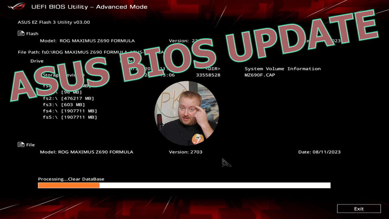 Asus BIOS Update With a USB Drive | full guide - YouTube
