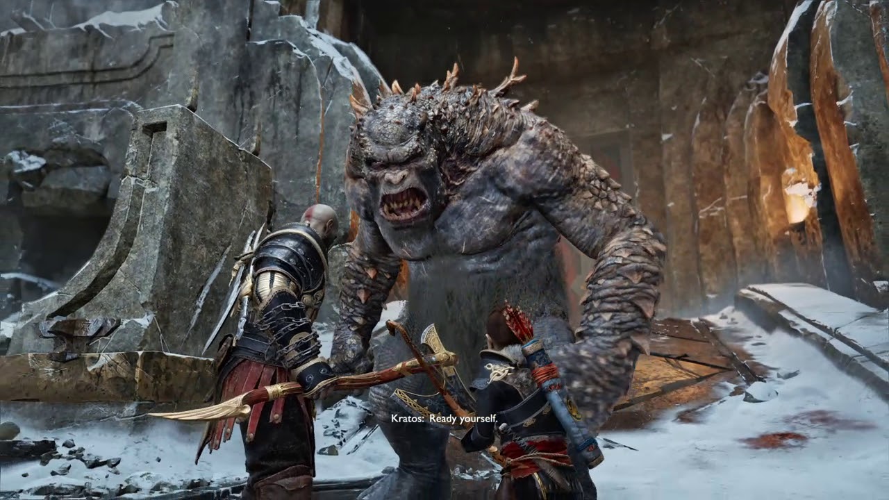 God of War: Ogre boss fight - YouTube