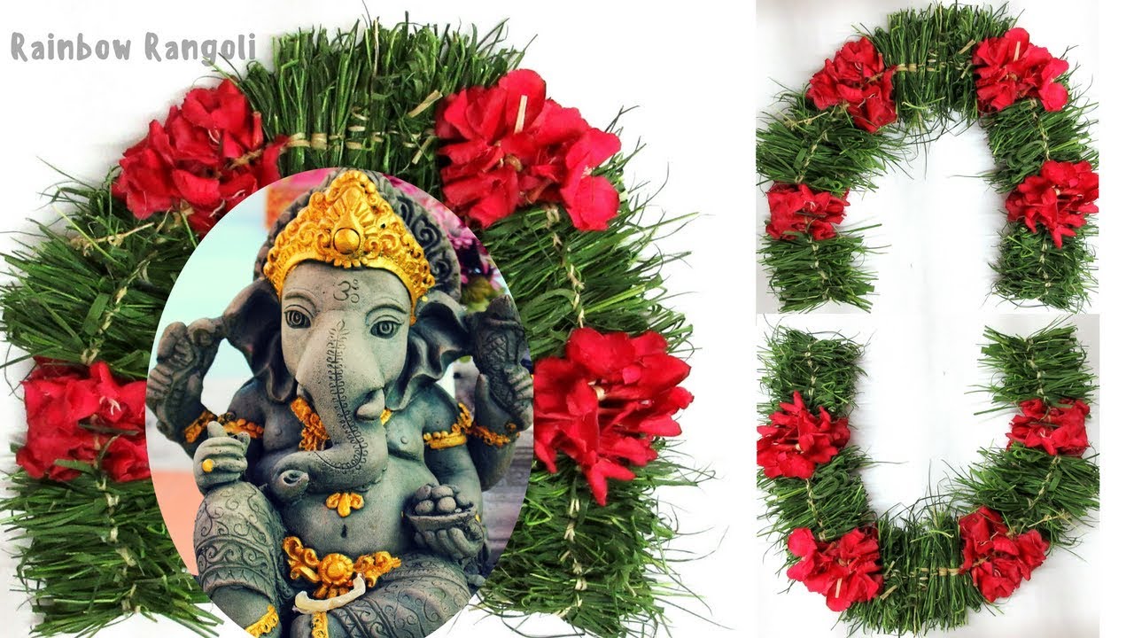 Arugampul malai for vinayagar Chathurthi | Ganesh Chaturthi Garland ...