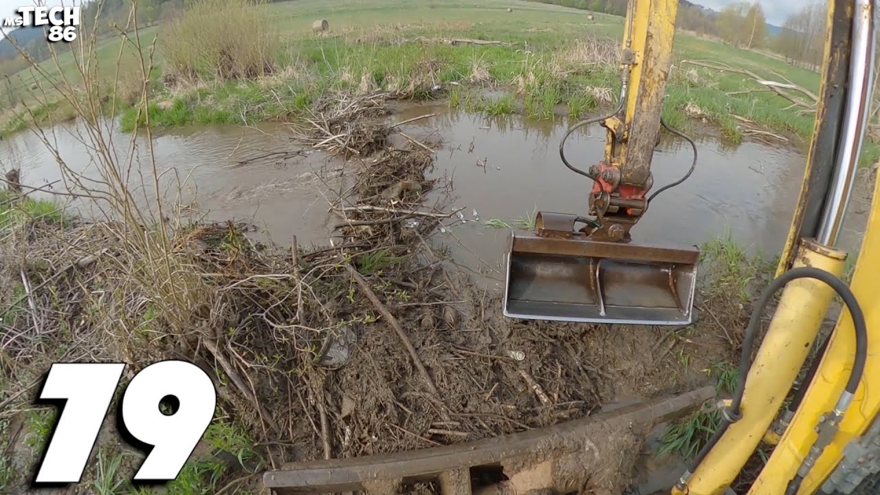 Beaver Dam Removal With Excavator No.79 - Cabin View - YouTube