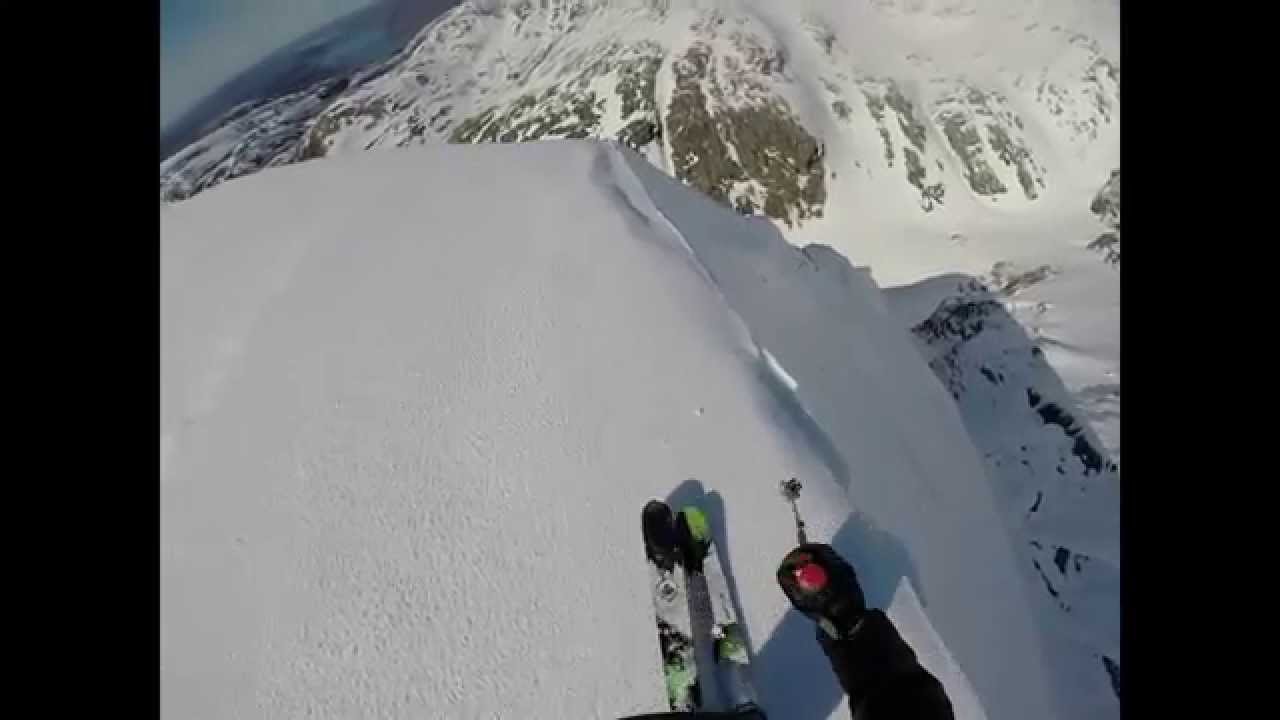 Steepest line ever at Gullfjellet, Norway POV - YouTube
