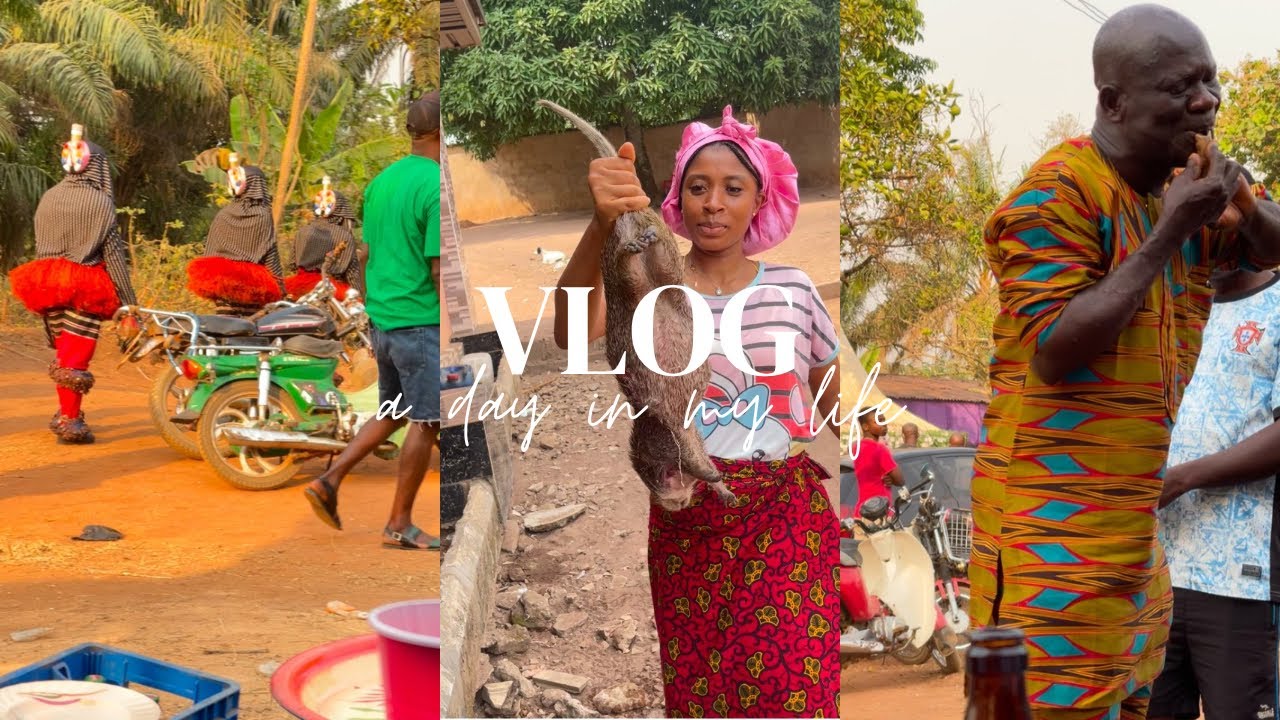 Village Life: CAUGHT AND MADE BUSH MEAT NSALA SOUP || FELL IN LOVE WITH ...