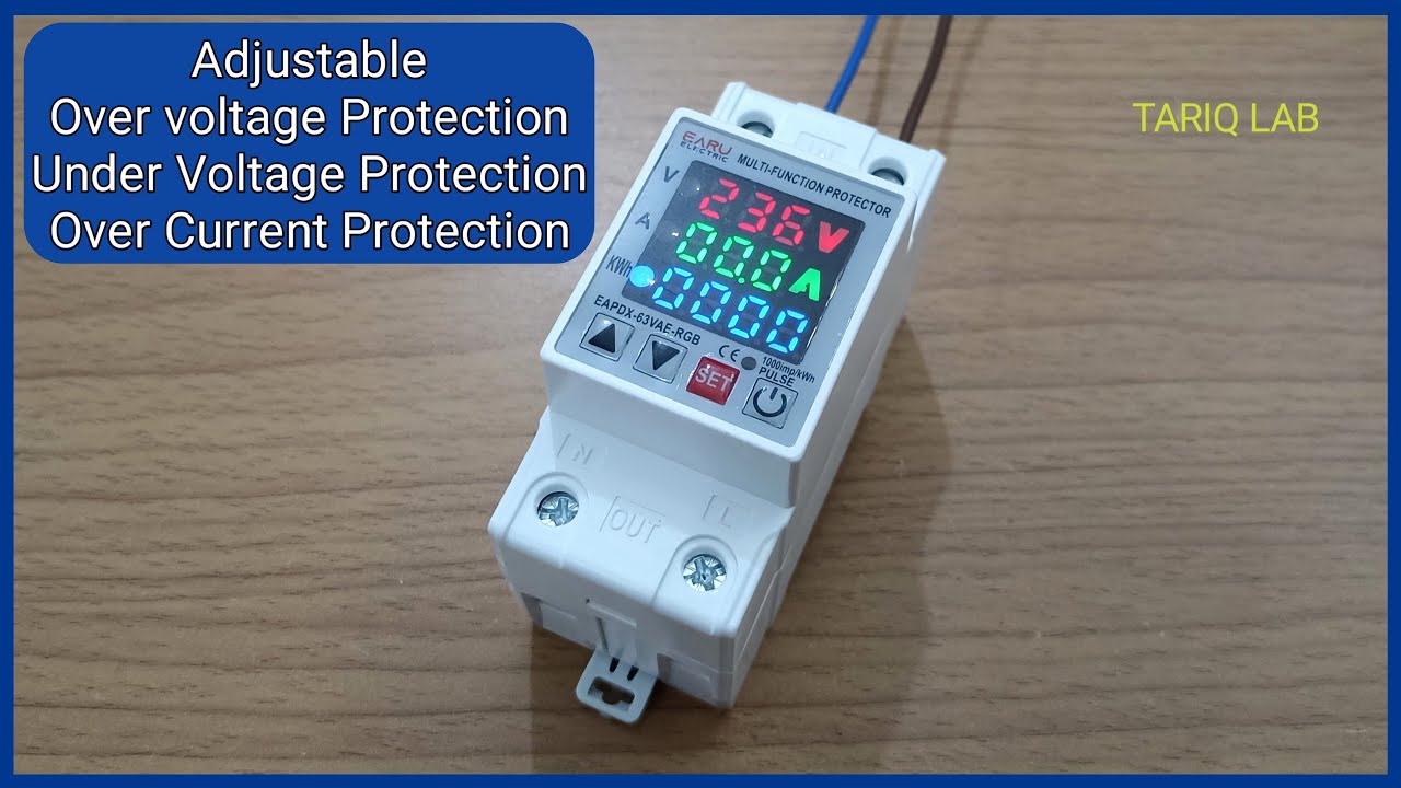 Over And Under Voltage Protection Device - YouTube