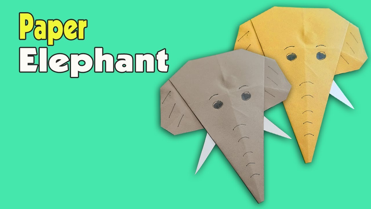 How To Make Easy Origami Paper Elephant For Kids - YouTube