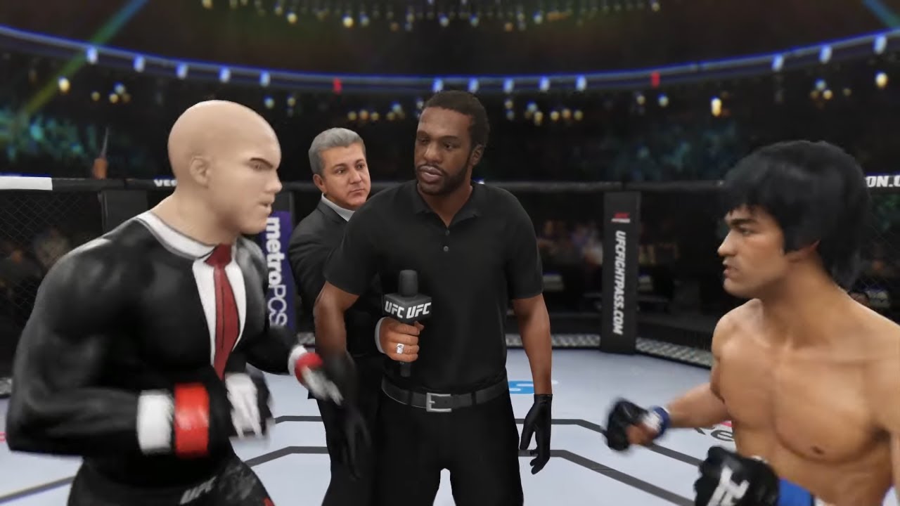 Bruce Lee vs. Agent Hitman (EA sports UFC 3) - YouTube