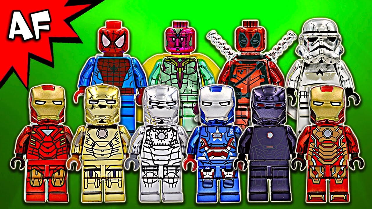 Custom Chrome Lego Super Heroes Minifigures Collection - YouTube