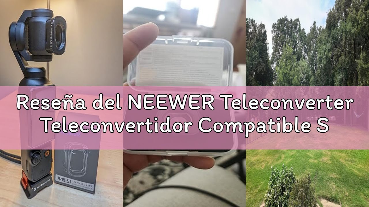 Reseña del NEEWER Teleconverter Teleconvertidor Compatible Solo con dji ...