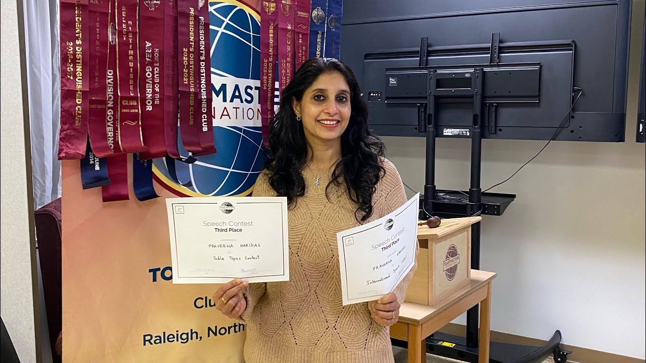 Toastmasters - Table Topics/ On the Spot Speech contest-Third Place ...