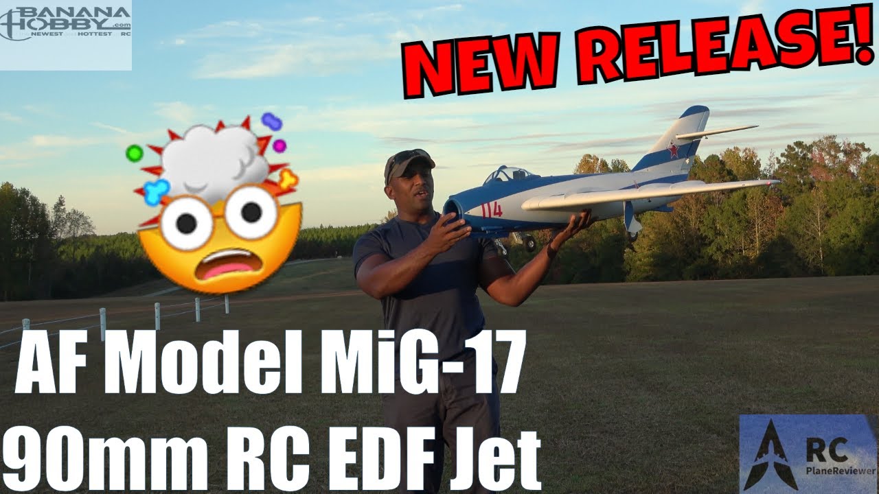 💥NEW!💥 AF Model MiG-17 90mm RC EDF Jet Maiden Flight & Review. - YouTube