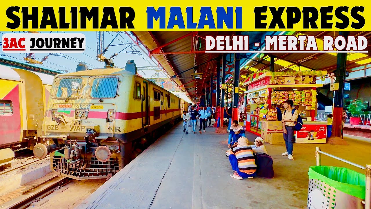 SHALIMAR MALANI EXPRESS || DELHI TO JODHPUR || 3AC JOURNEY - YouTube