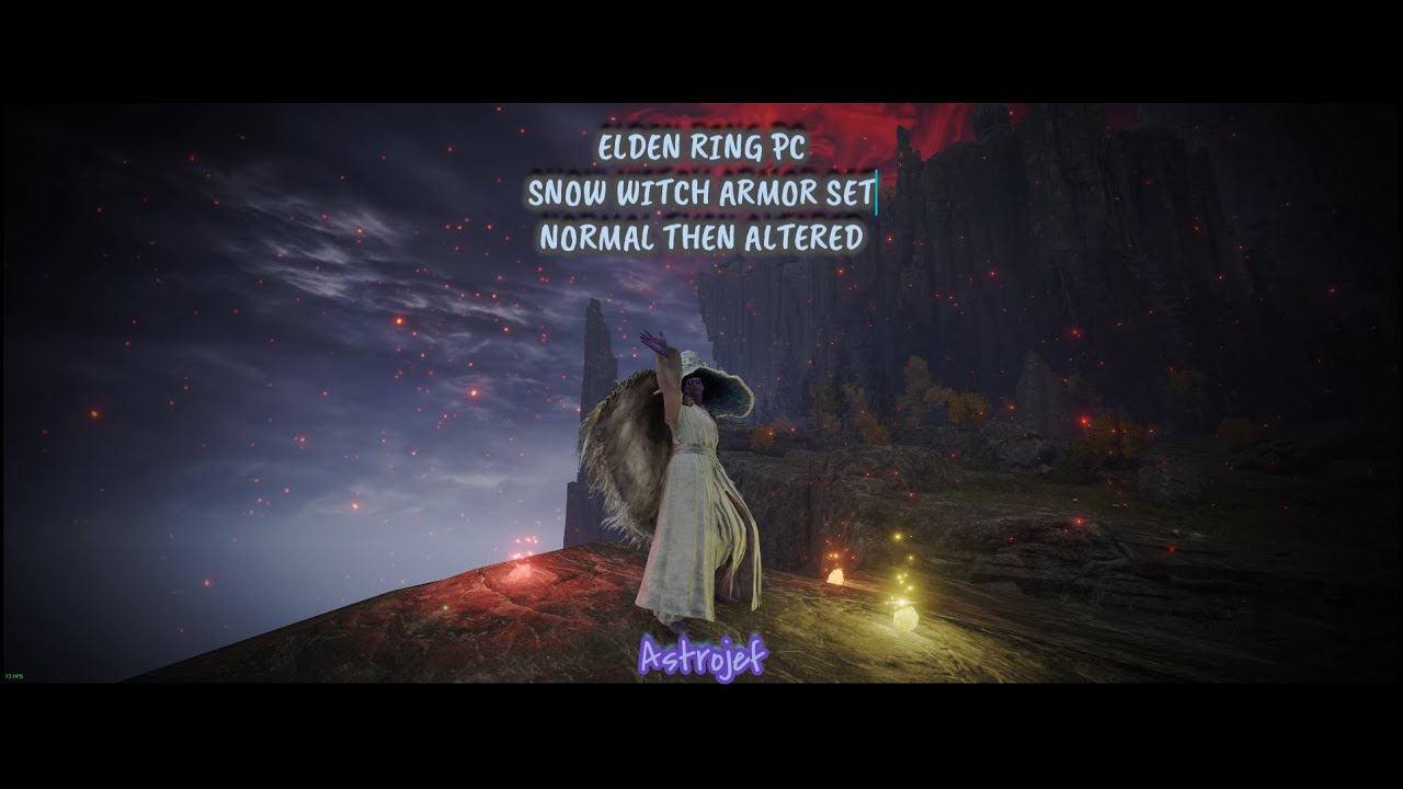 ELDEN RING PC SNOW WITCH ARMOR SET NORMAL THEN ALTERED - YouTube